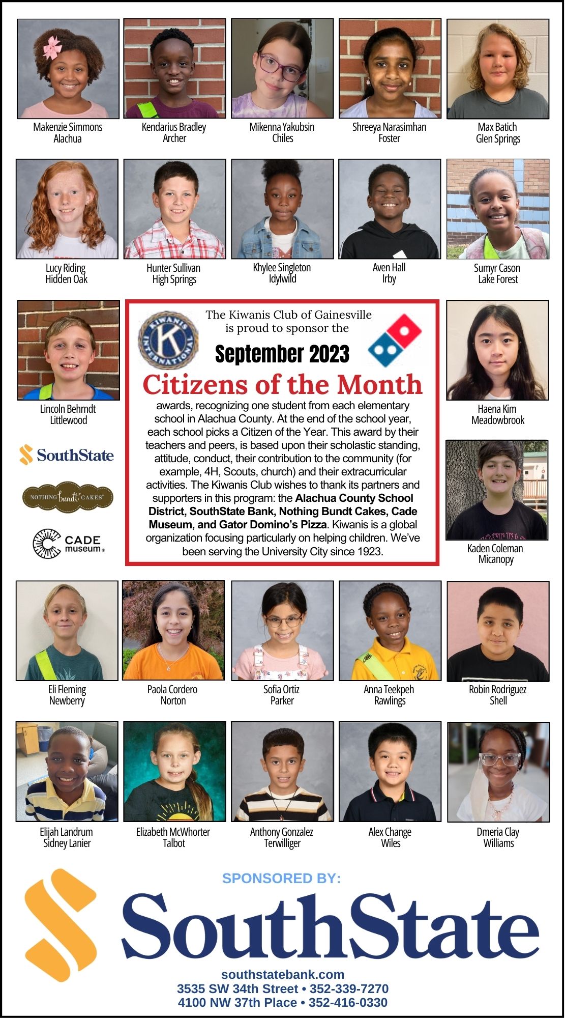 September 2023 Citizens of the Month