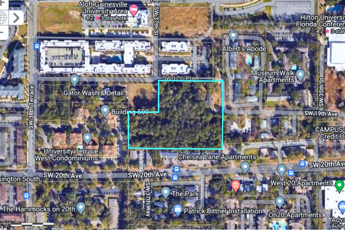 University Of Florida Gainesville Map Route 008 UF Health To North