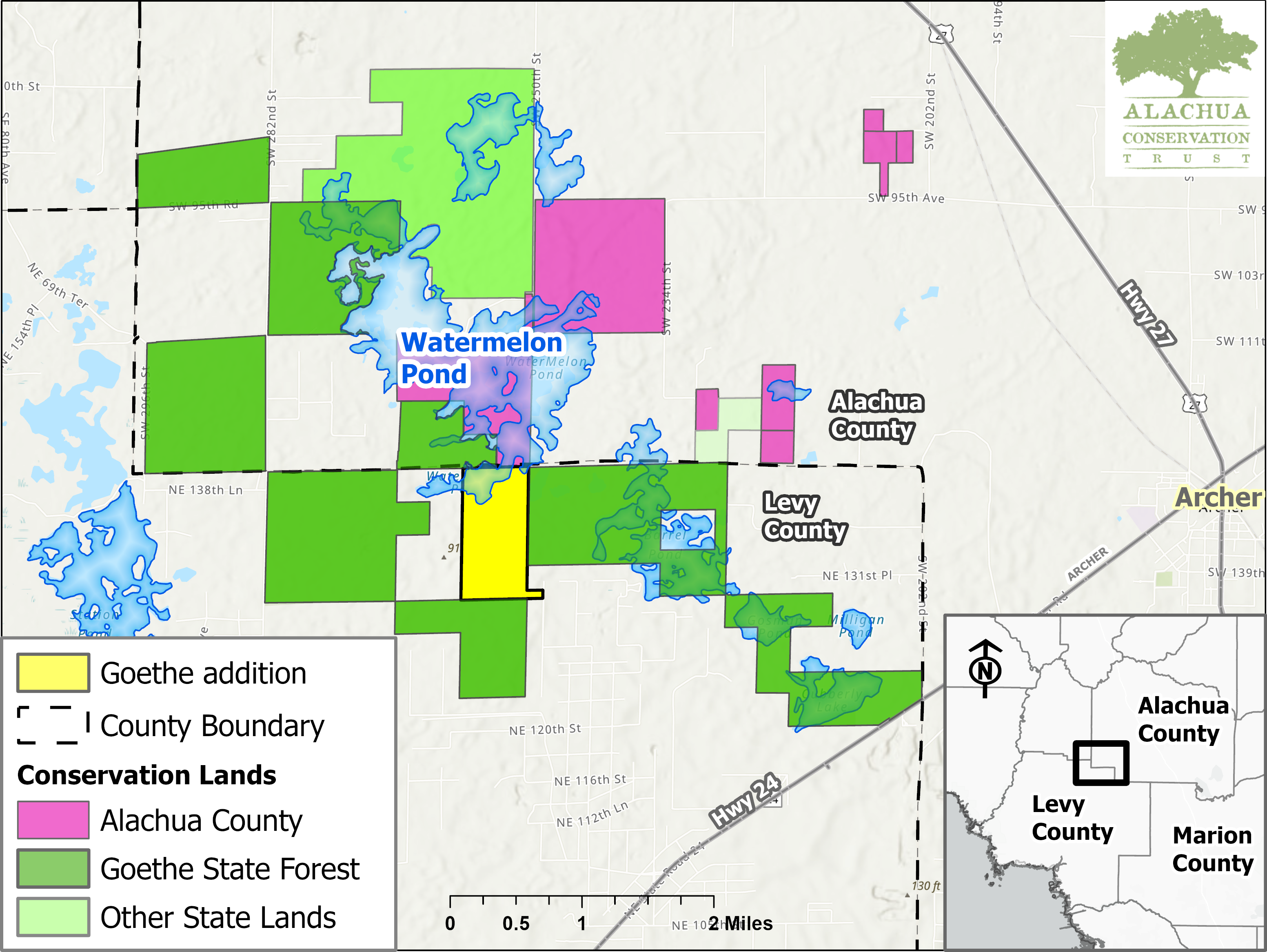 Land acquisition to add 290 acres to Goethe State Forest
