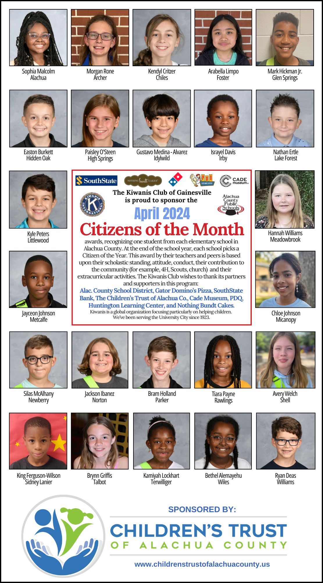 April 2024 Citizens of the Month