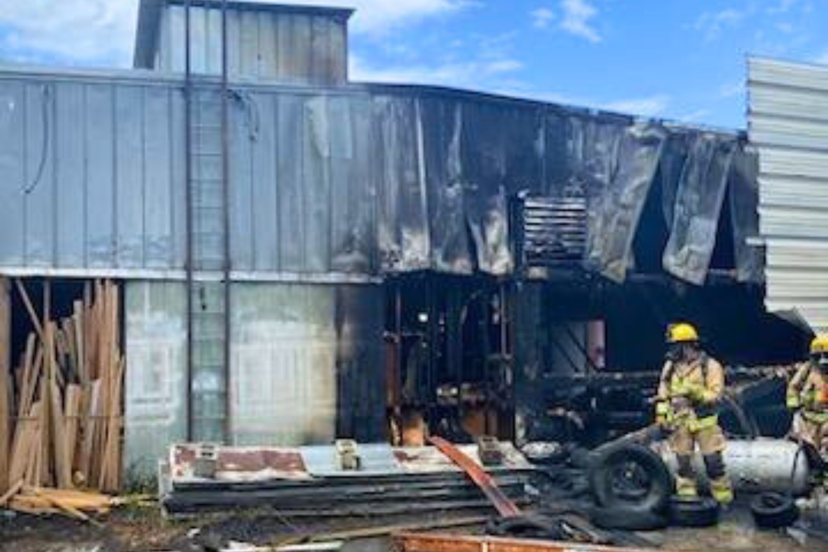 Fire destroys cabinet shop in Hawthorne