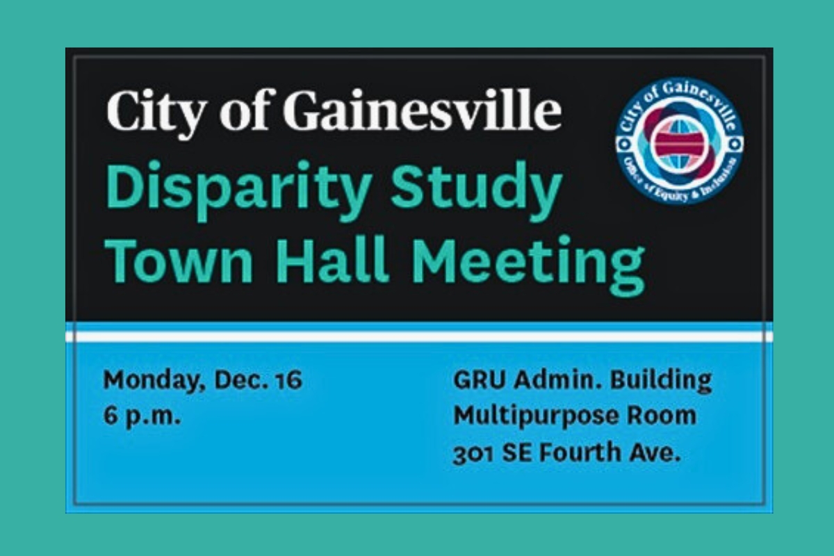 Gainesville disparity study town hall slated for Dec. 16