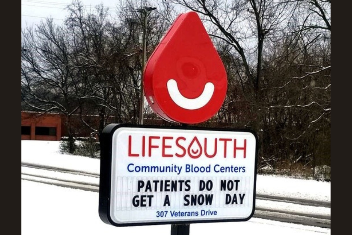 LifeSouth urges blood donations following Winter Storm Enzo