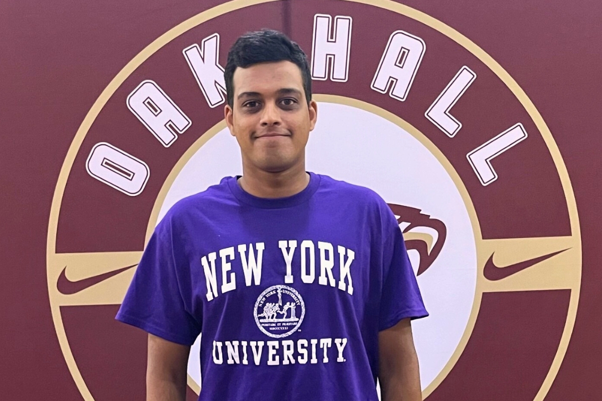 Oak Hall’s Tanmay Chandra signs with NYU