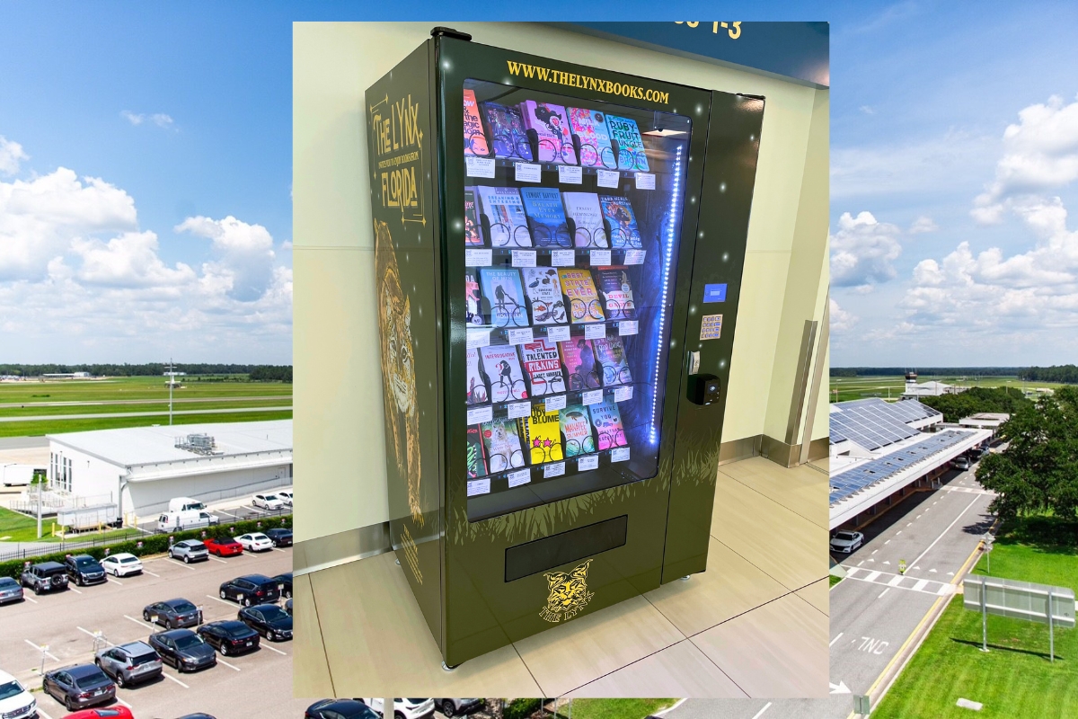 The Lynx launches book vending machine sales at GNV Airport