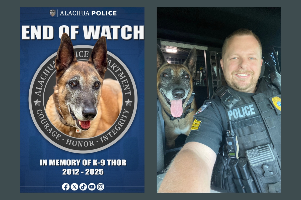 Alachua Police Department’s Thor laid to rest
